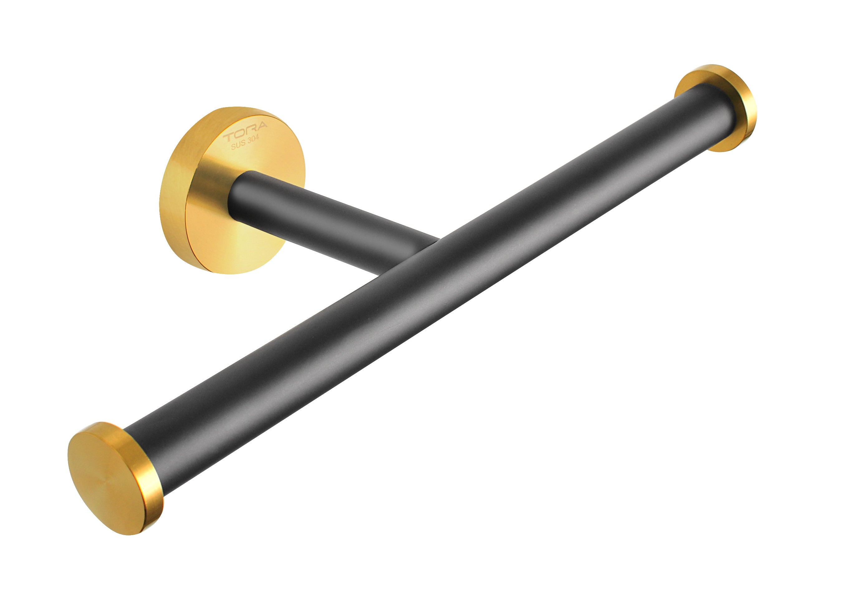 SUS304 Double Paper Holder - Matte Black – BIG BATH MANAGEMENT SDN BHD