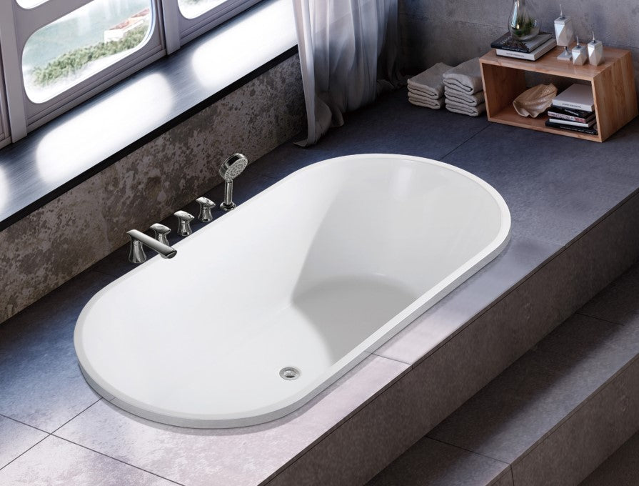 Built In Long Bath W/O Panel – Big Bath Online Store