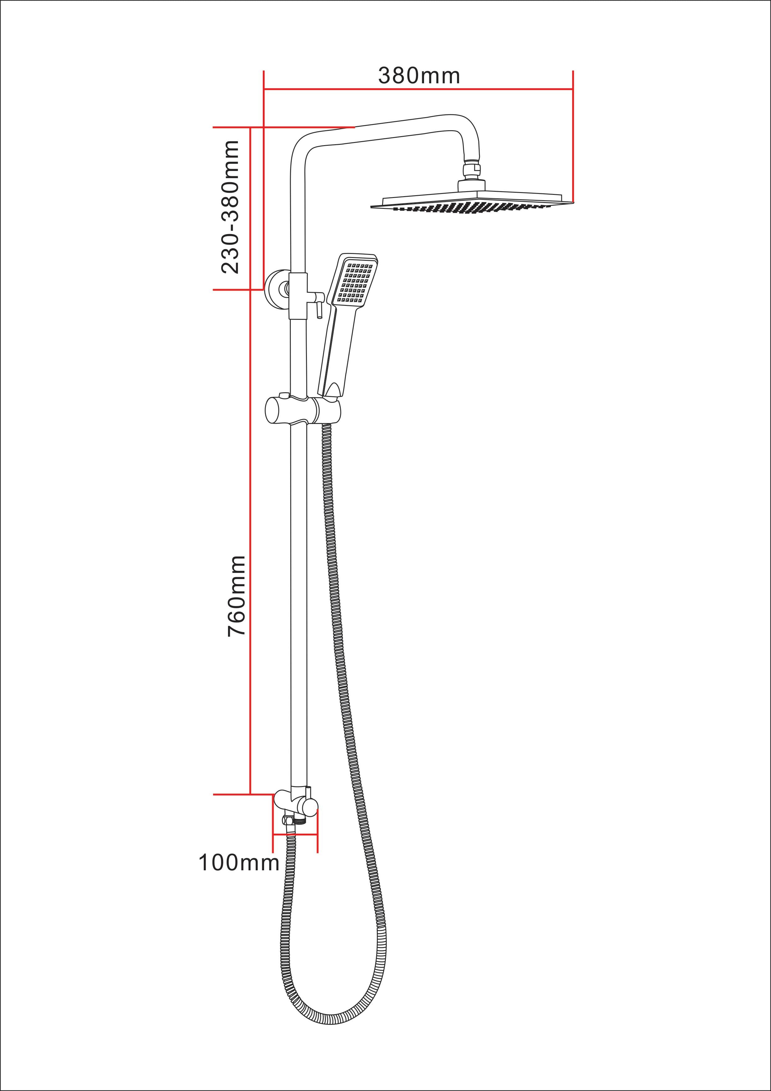 Exposed Shower Bar Set – Big Bath Sdn Bhd